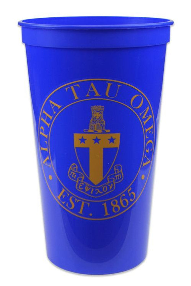 Alpha Tau Omega Big Plastic Stadium Cups – Greek Threads